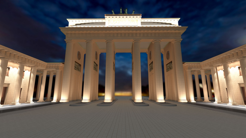 Remodeled in ARCHLine.XP - Brandenburg Gate, Berlin