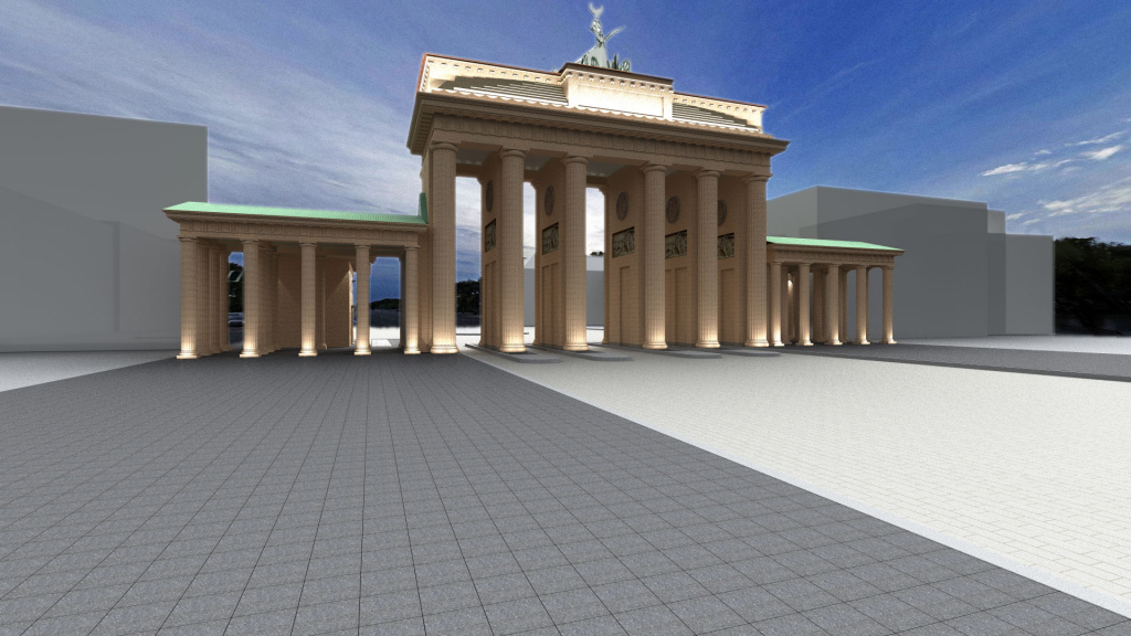 Remodeled in ARCHLine.XP - Brandenburg Gate, Berlin