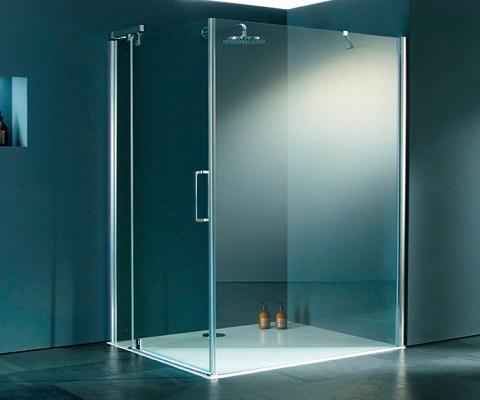 Hüppe Refresh pure swing door with fixed segment for side panel clear ...